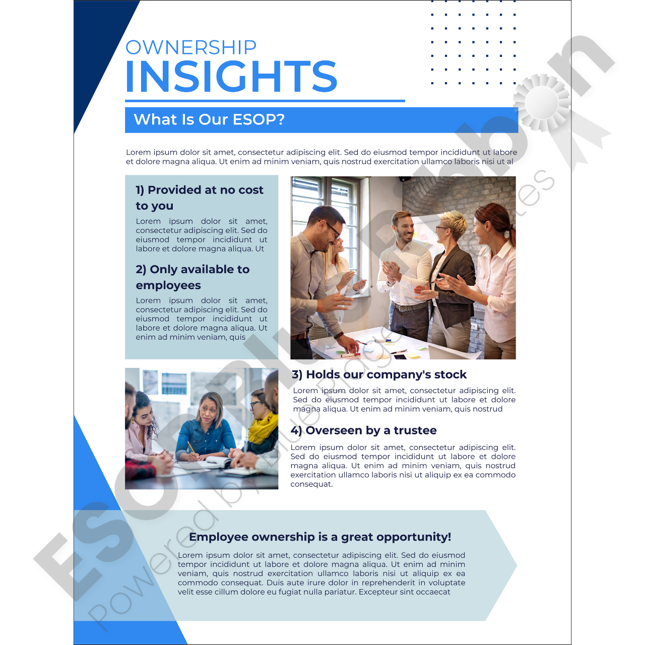 Newsletter: What Is Our ESOP? - ESOP Blue Ribbon